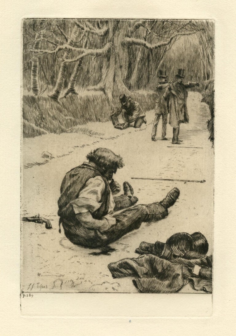 James Jacques Joseph Tissot - original etching For Sale at 1stDibs