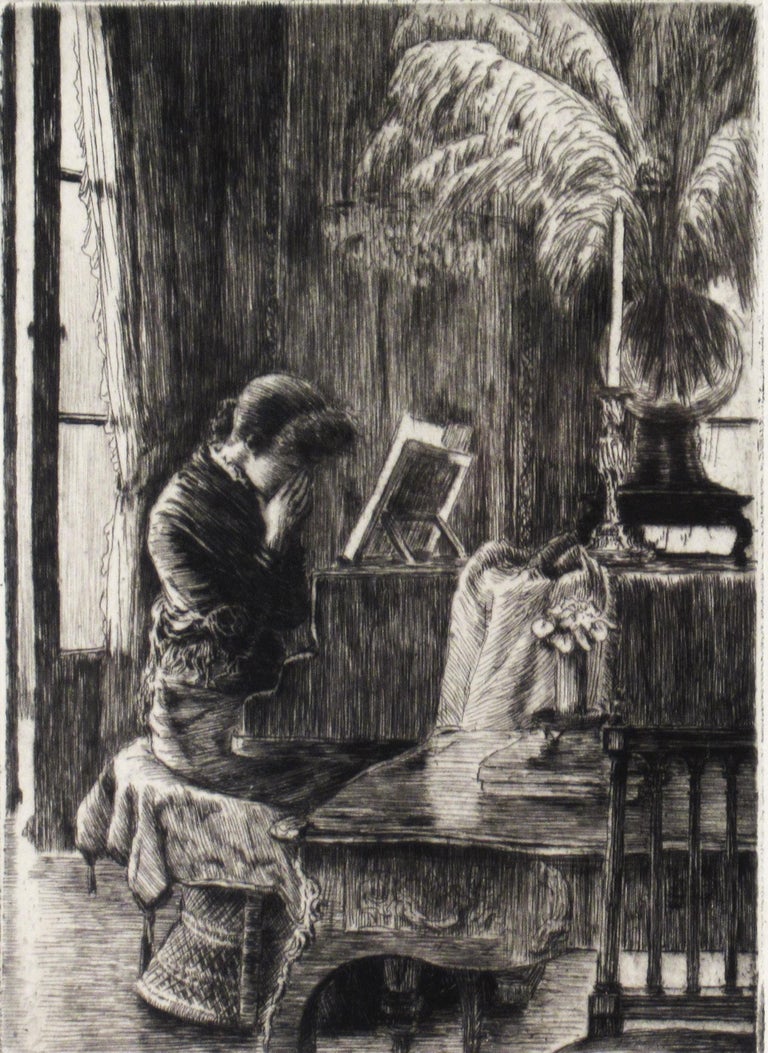 James Jacques Joseph Tissot - Renee Mauperin, Renee Sitting at the ...