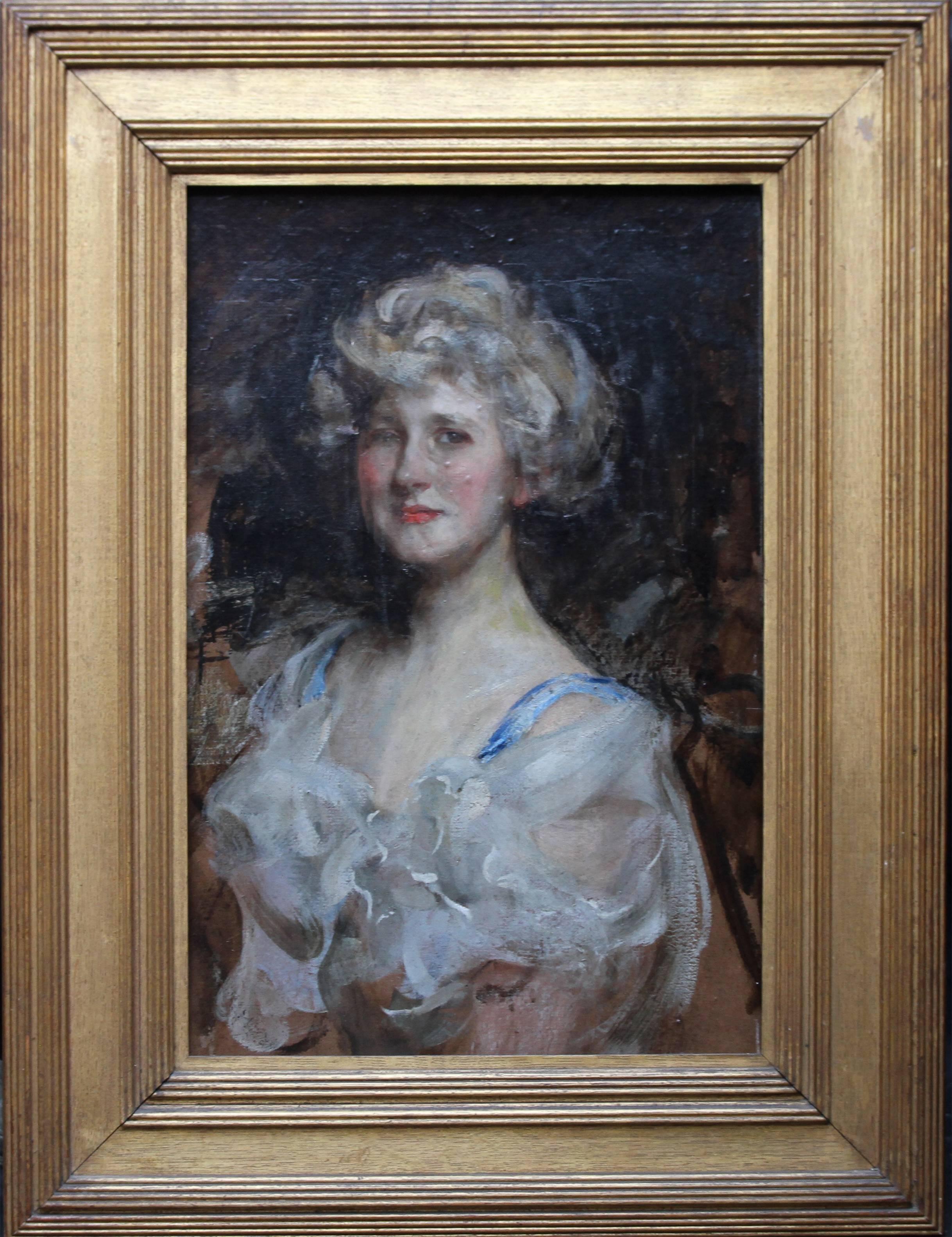 Gold Frame Oil Painting Portrait - 1,070 For Sale on 1stDibs | portrait ...