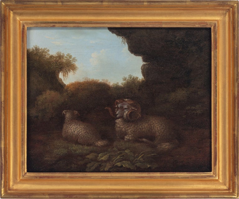 James Lambert - Sheep in a rocky landscape For Sale at 1stDibs