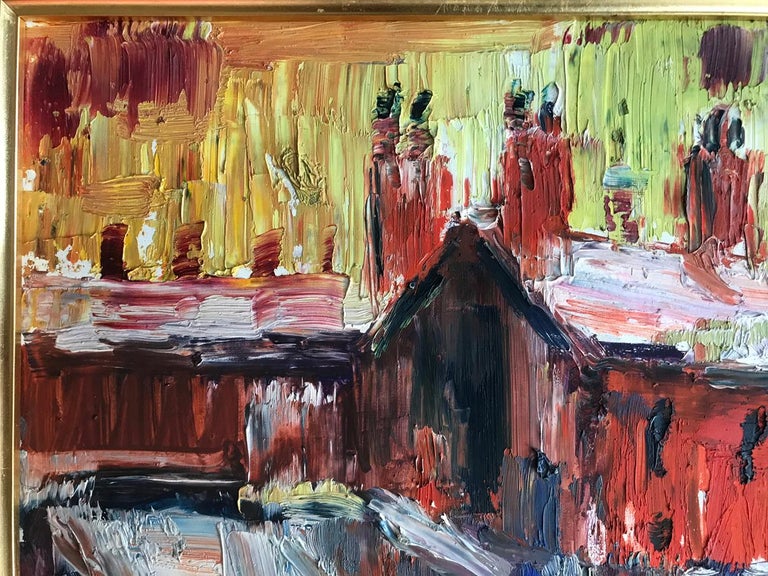 James Lawrence Isherwood 'English', Oil on Board, Snow Dwellings Wigan ...