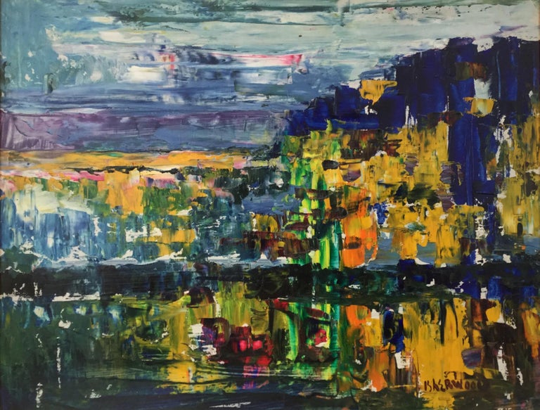 James Lawrence Isherwood, Oil on Board, Torquay Nocturne, circa 1970 ...