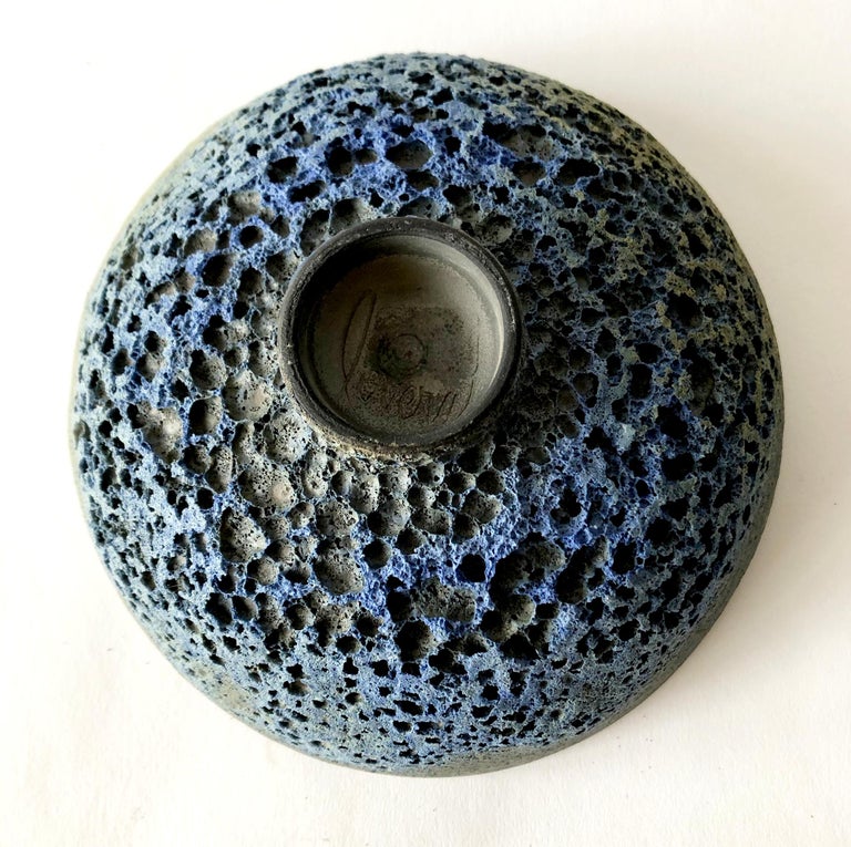 James Lovera California Studio Pottery Lava Crater Glazed Footed Bowl ...