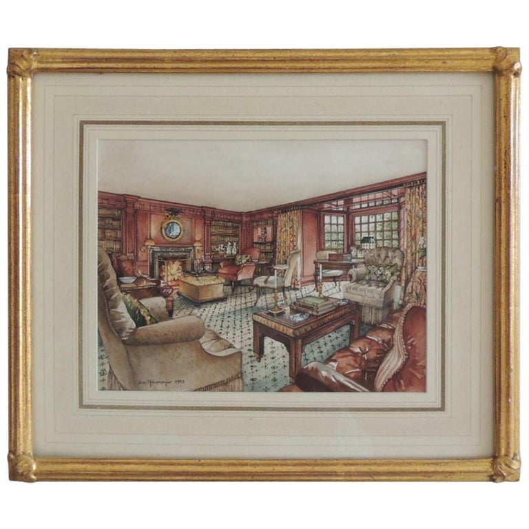 James M. "Jimmy" Steinmeyer Watercolor Illustration on Paper For Sale ...