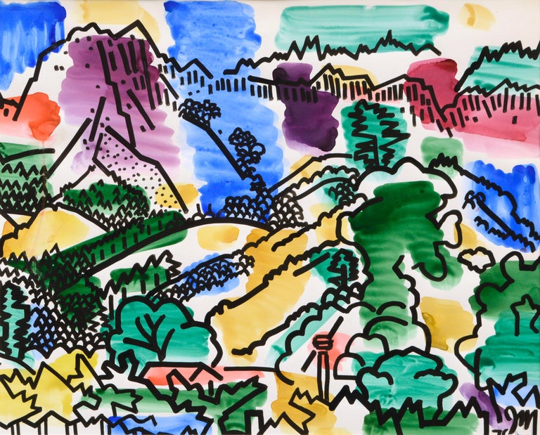 James McCray - Calistoga Palisades Abstract Landscape at 1stDibs ...