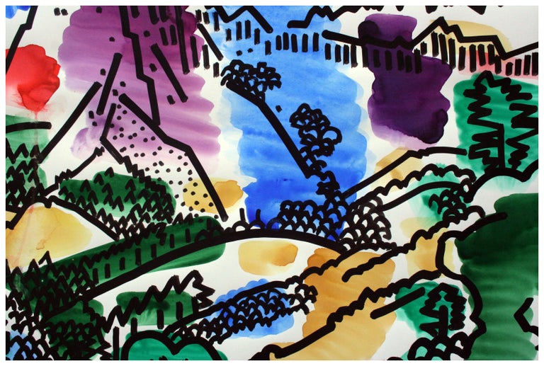 James McCray - Calistoga Palisades Abstract Landscape at 1stDibs ...
