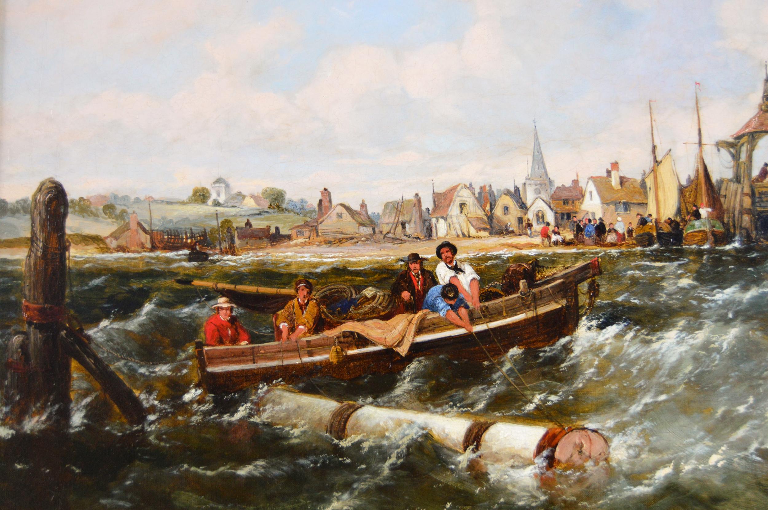 James Meadows Snr - 19th Century seascape oil painting of ships and ...