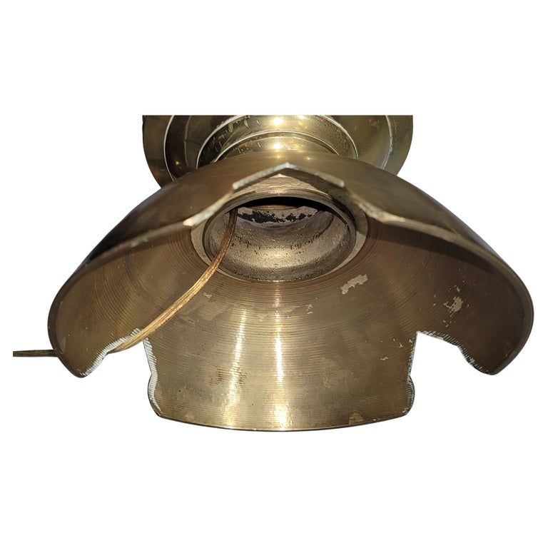 James Mont Vintage Intricately Carved Cast Brass Table Lamps, Pair For ...