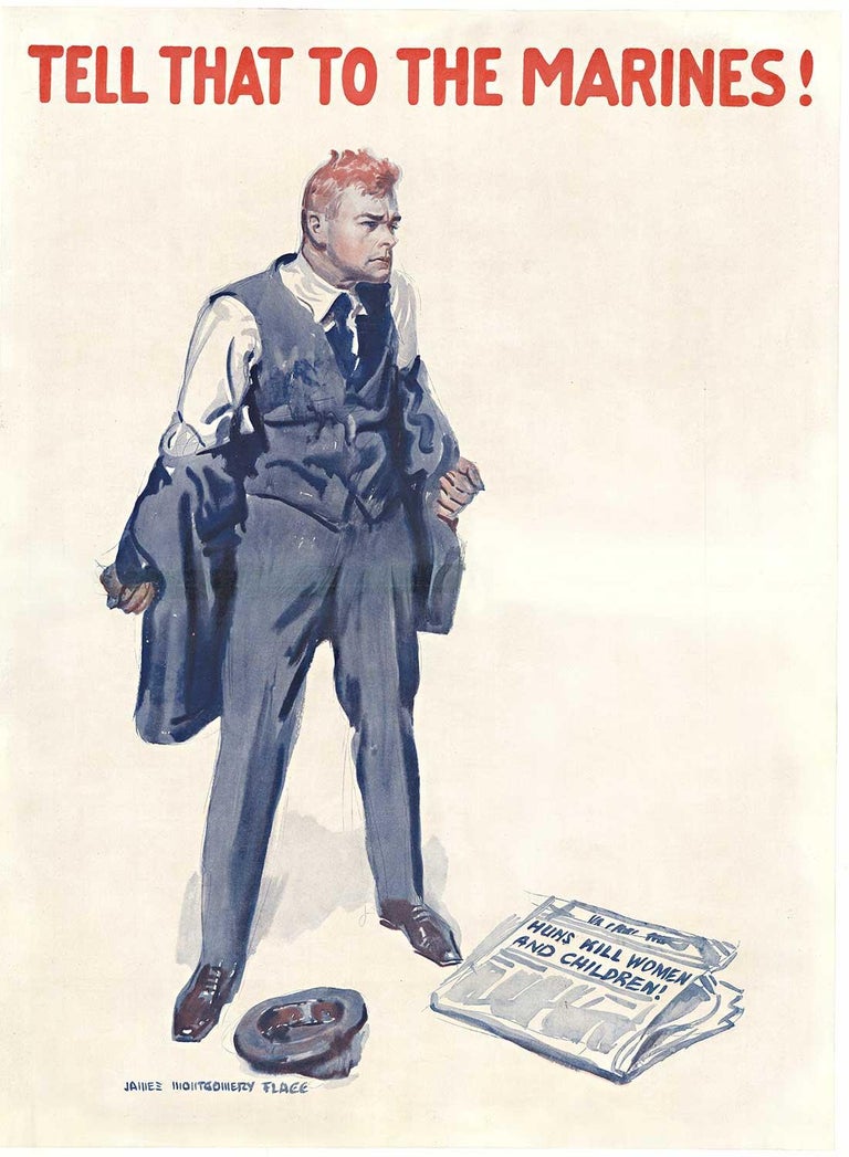 James Montgomery Flagg - Original 'Tell That To The Marines!' vintage ...