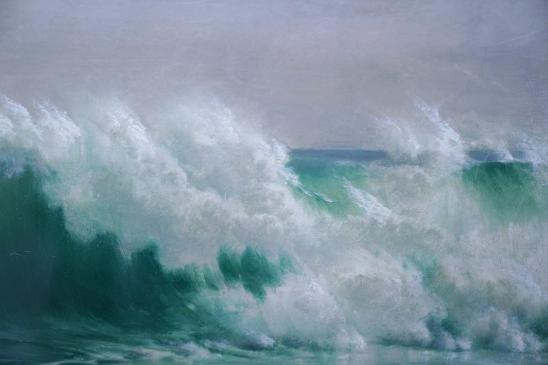 James Moore - Seascape with Gulls - British Victorian art marine oil ...