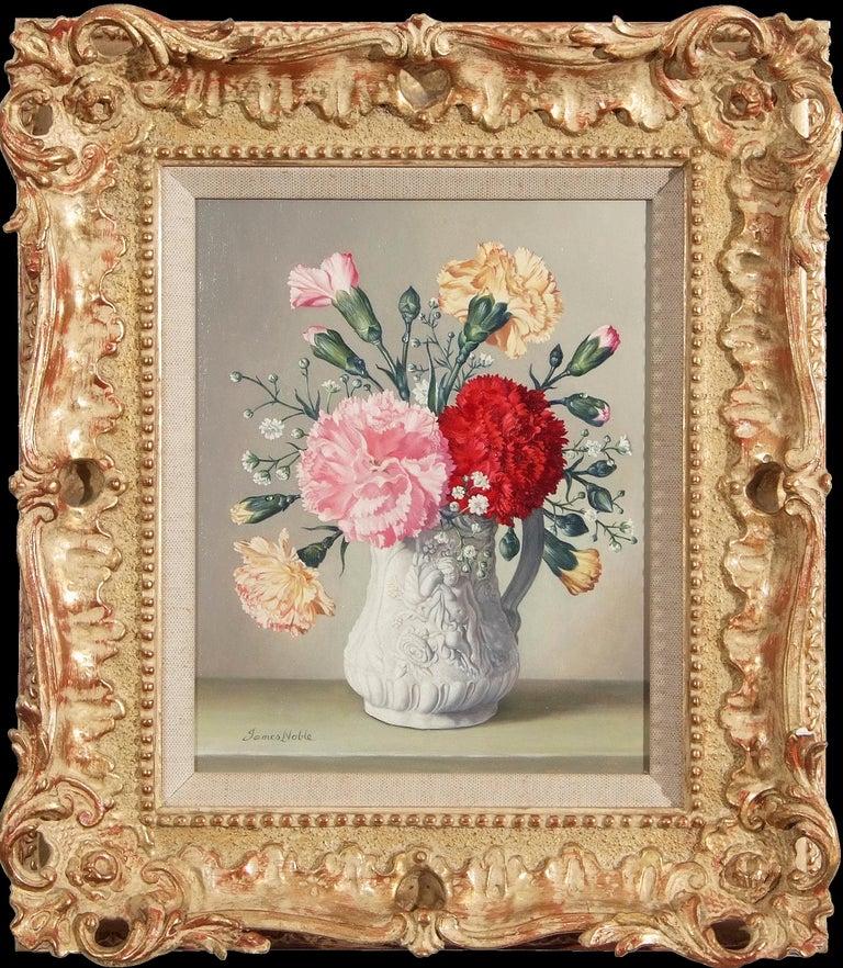 James Noble - Carnations in a Cupid Jug For Sale at 1stDibs | cupid ...