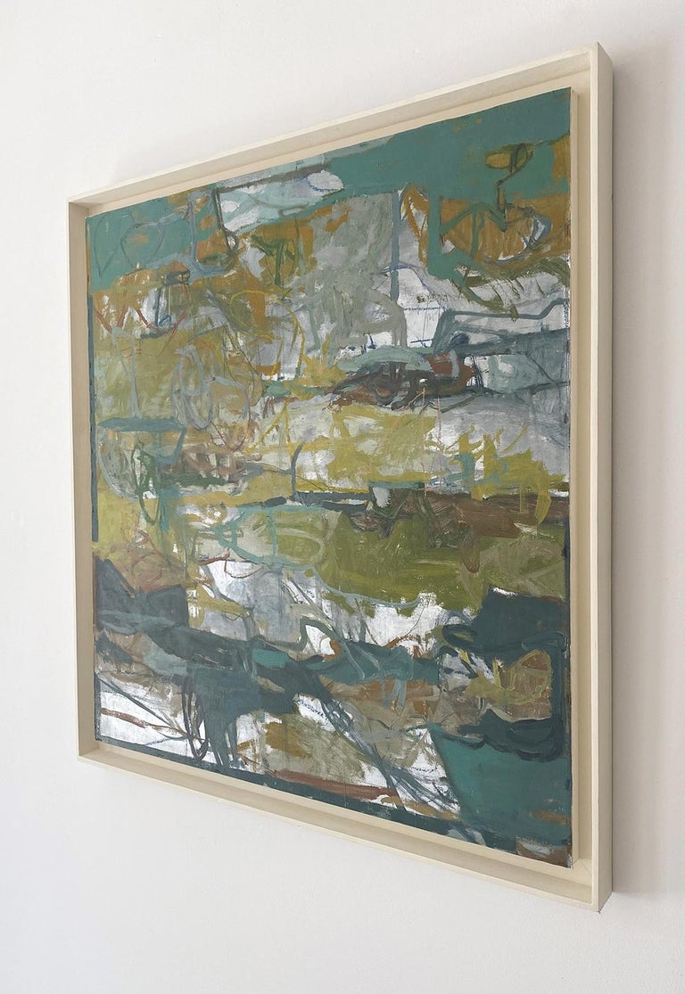 James O'Shea - Corlear's (Abstract Oil Painting on Canvas in Green ...
