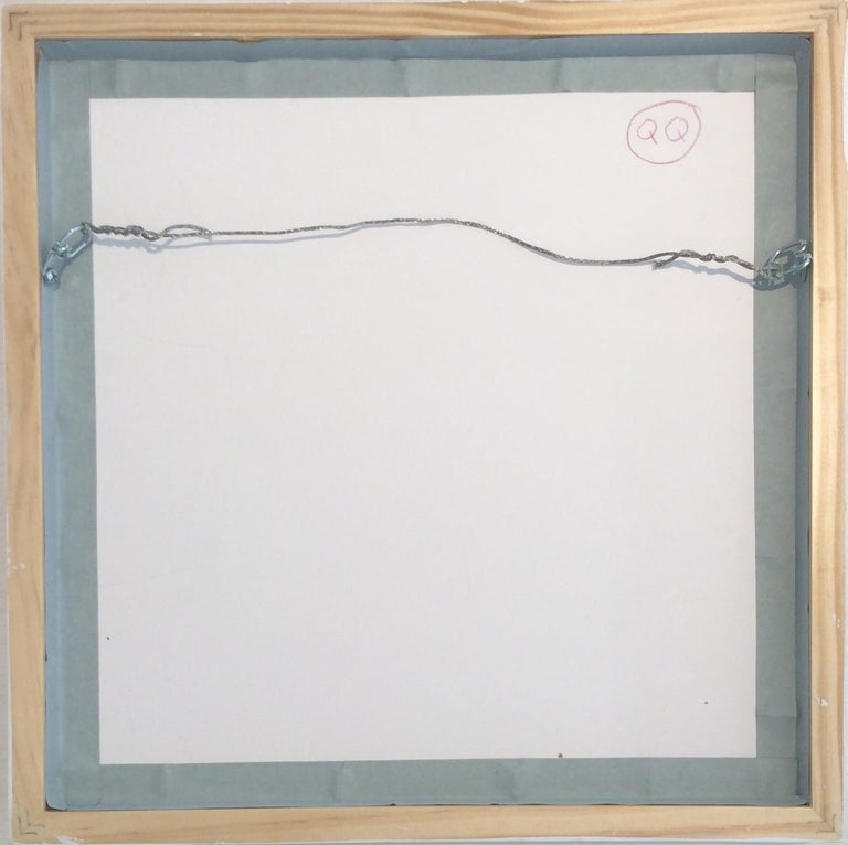 James O'Shea - Merchant Ship (Square Abstract Gouache Painting on Paper ...