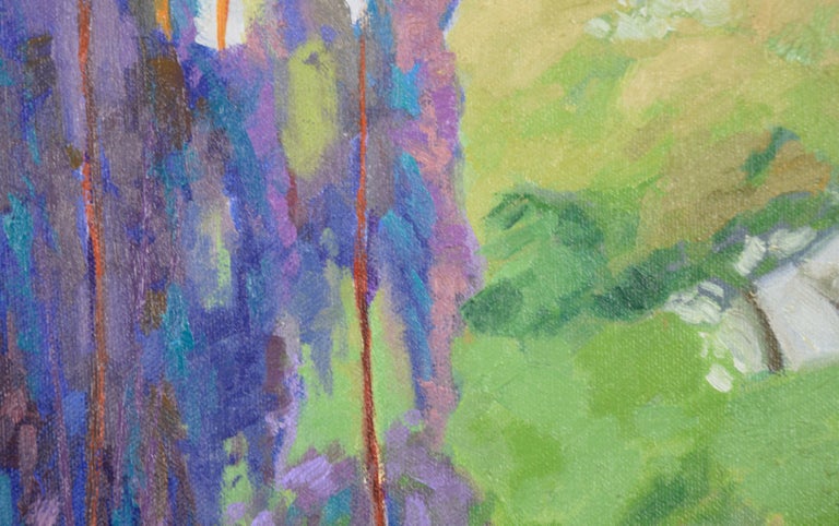 James Osorio - Eucalyptus Trees, Vertical Landscape For Sale at 1stDibs