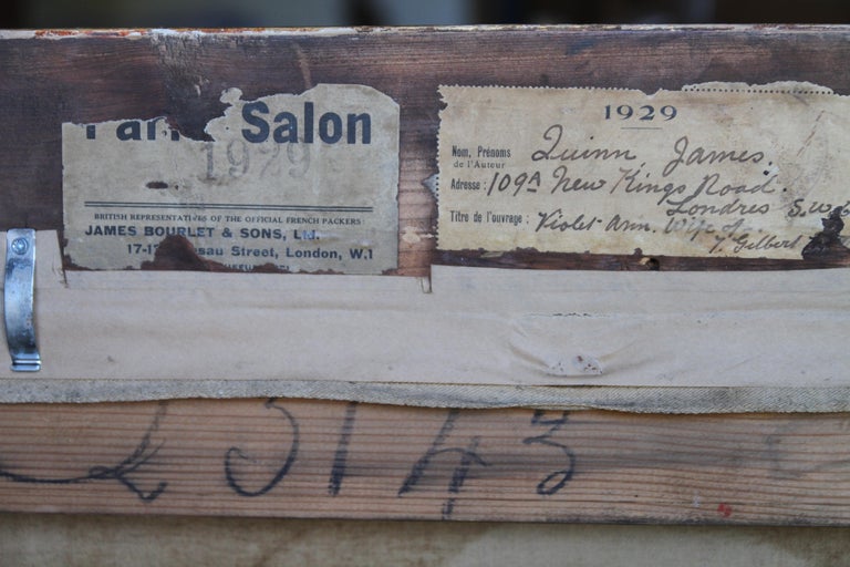 James Peter Quinn - Portrait of Violet Ann Gilbert - British 1920s art ...