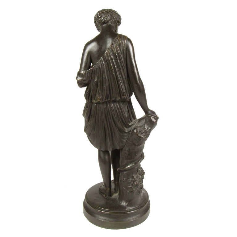 James Pradier Neoclassical Bronze Figure of Flore at 1stDibs