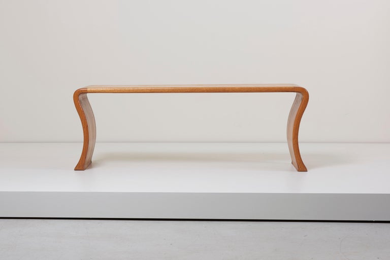 James Rannefeld Jawar Studio Laminate Wood Ribbon Bench, US at 1stDibs