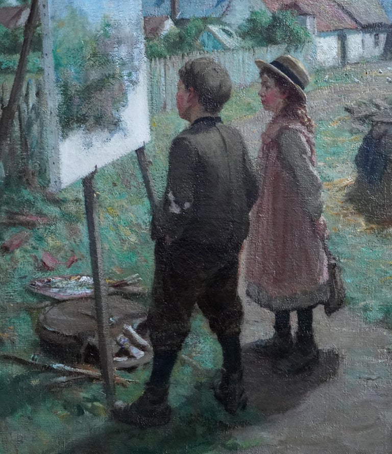 James Riddel - The Young Art Critics - Scottish Edwardian art portrait ...