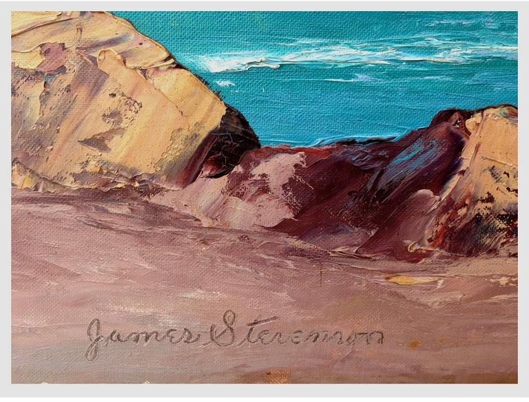 James Riley Stevenson - Mid Century California Landscape -- Carmel Cove ...