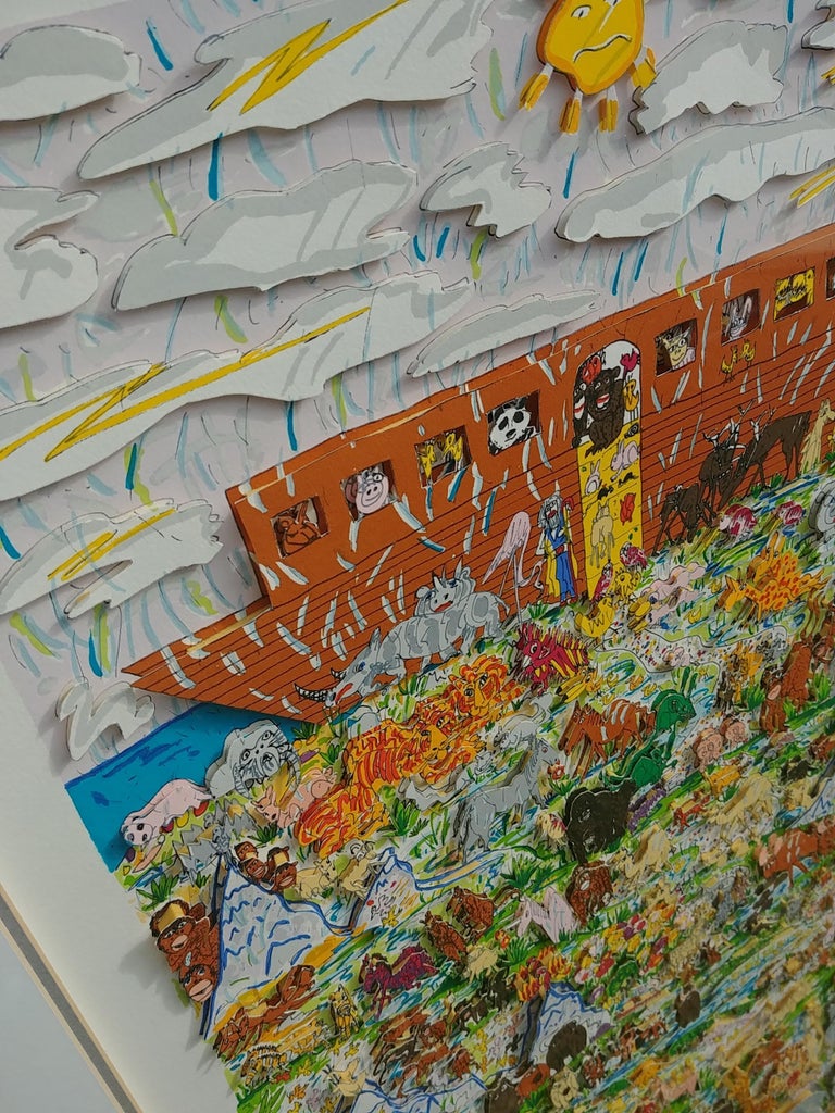 James Rizzi, 3D Pop Art" Forty Days and Forty Nights" Screen Print ...