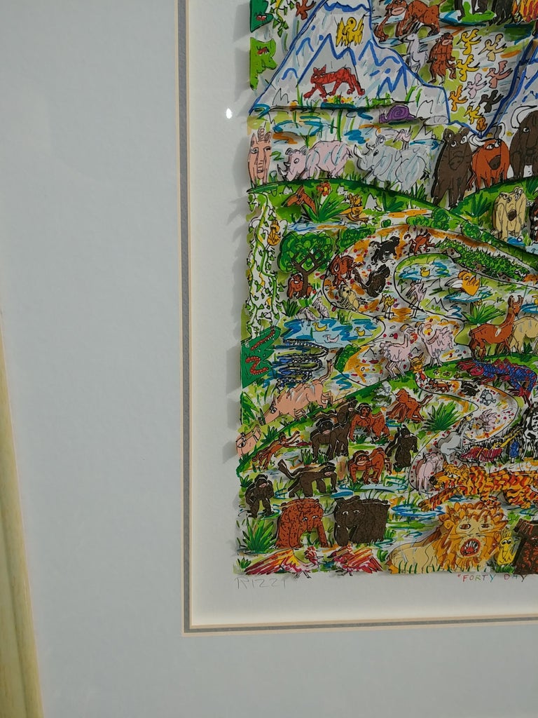 James Rizzi, 3D Pop Art" Forty Days and Forty Nights" Screen Print ...