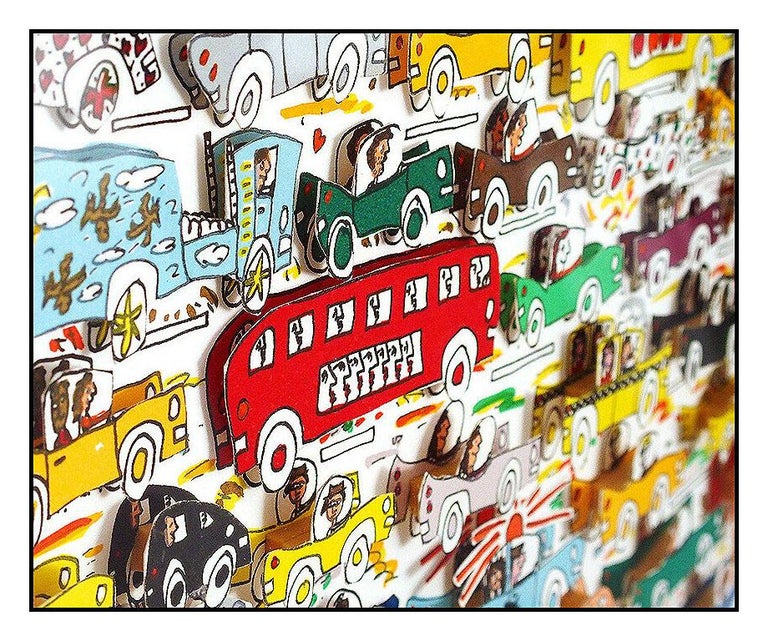 James Rizzi - James Rizzi Original Traffic 3D Construction Relief ...