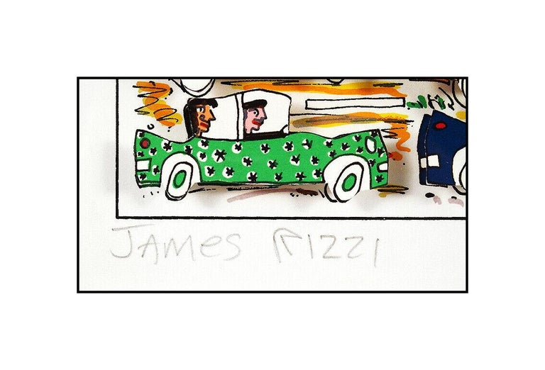 James Rizzi - James Rizzi Original Traffic 3D Construction Relief ...