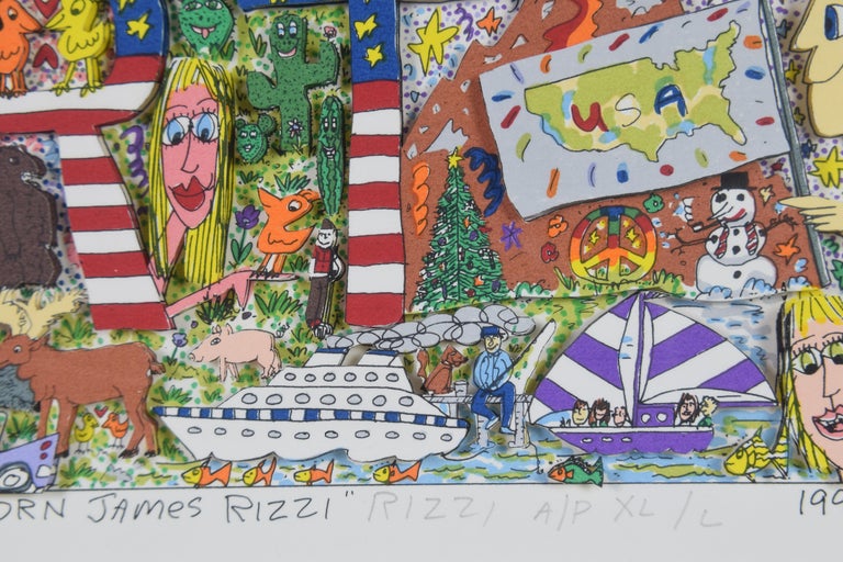 James Rizzi - Made in the U.S.A. by Brooklyn born James Rizzi - Pop Art ...