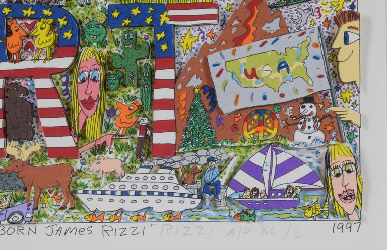 James Rizzi - Made in the U.S.A. by Brooklyn born James Rizzi - Pop Art ...