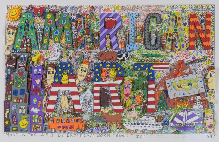 James Rizzi - Made in the U.S.A. by Brooklyn born James Rizzi - Pop Art ...
