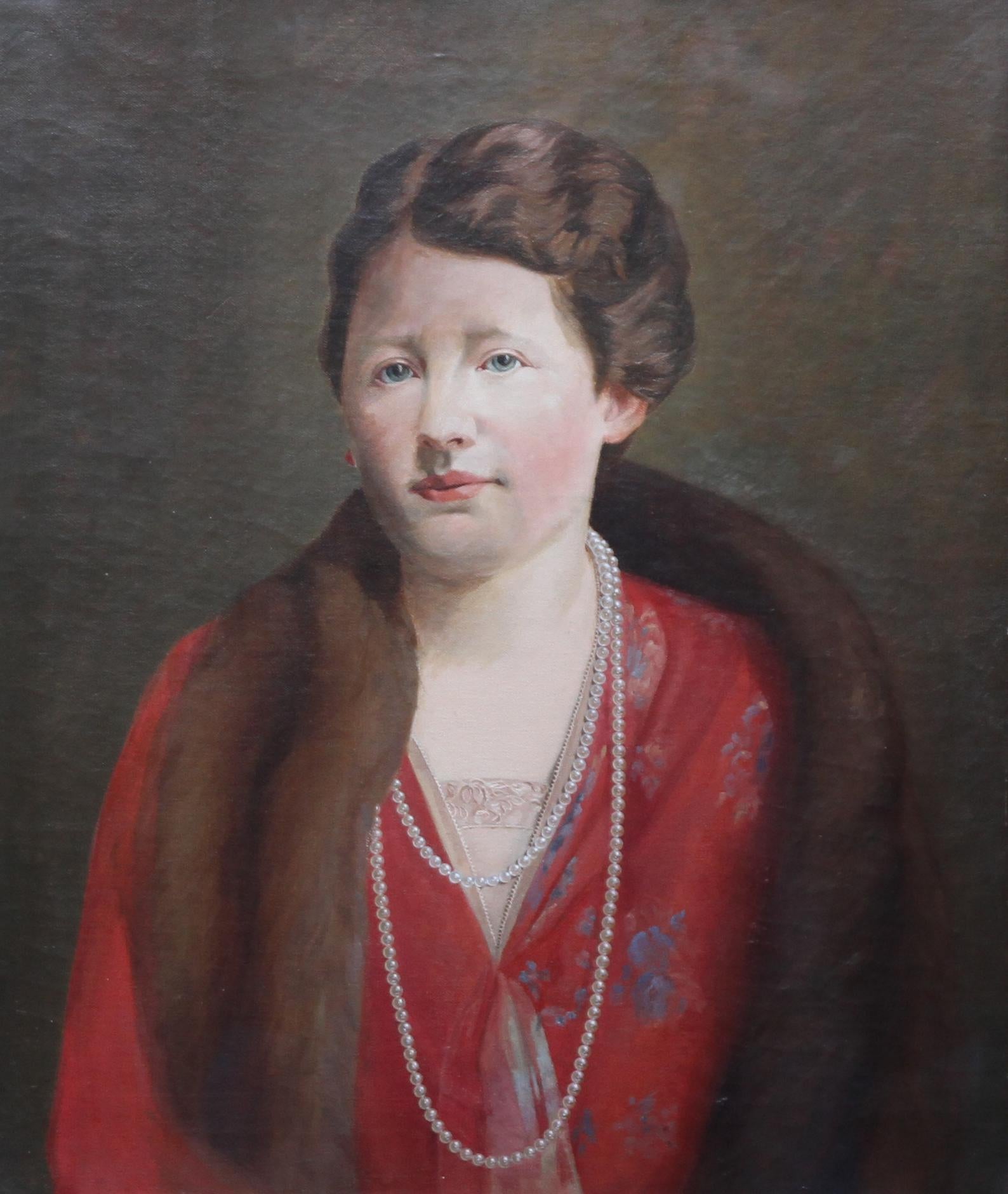 James Robert Granville Exley - Portrait of Elizabeth Exley - British ...