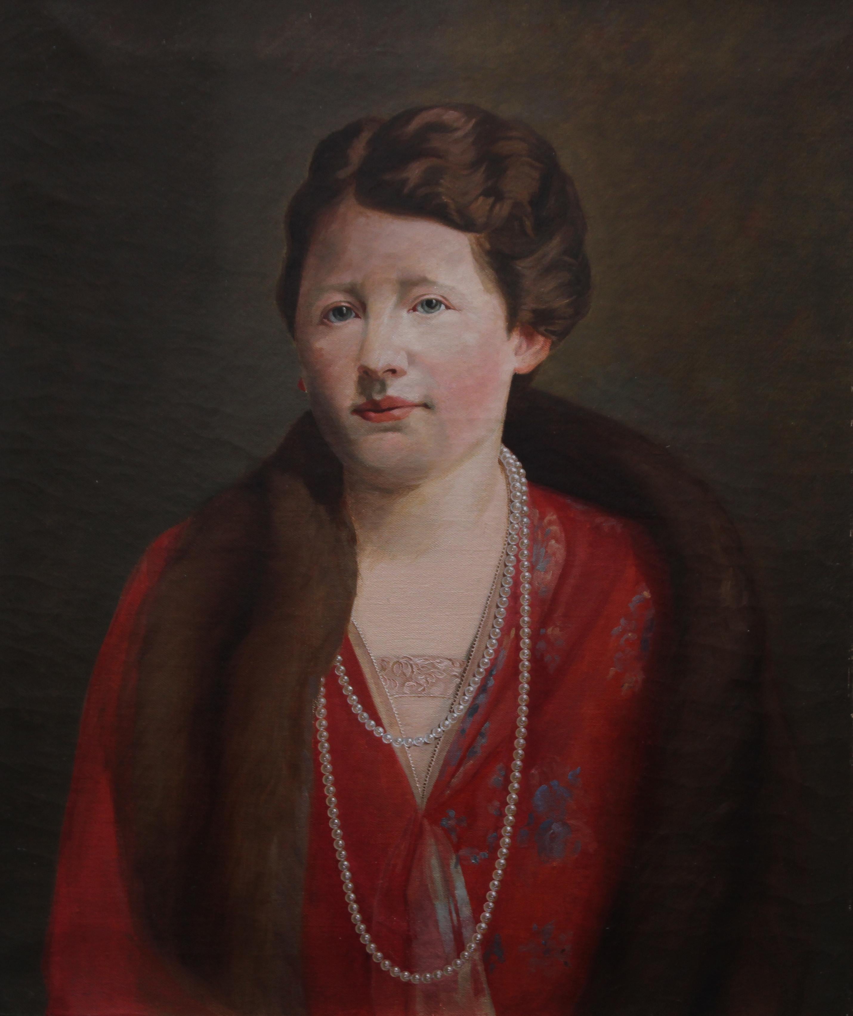 James Robert Granville Exley - Portrait of Elizabeth Exley - British ...