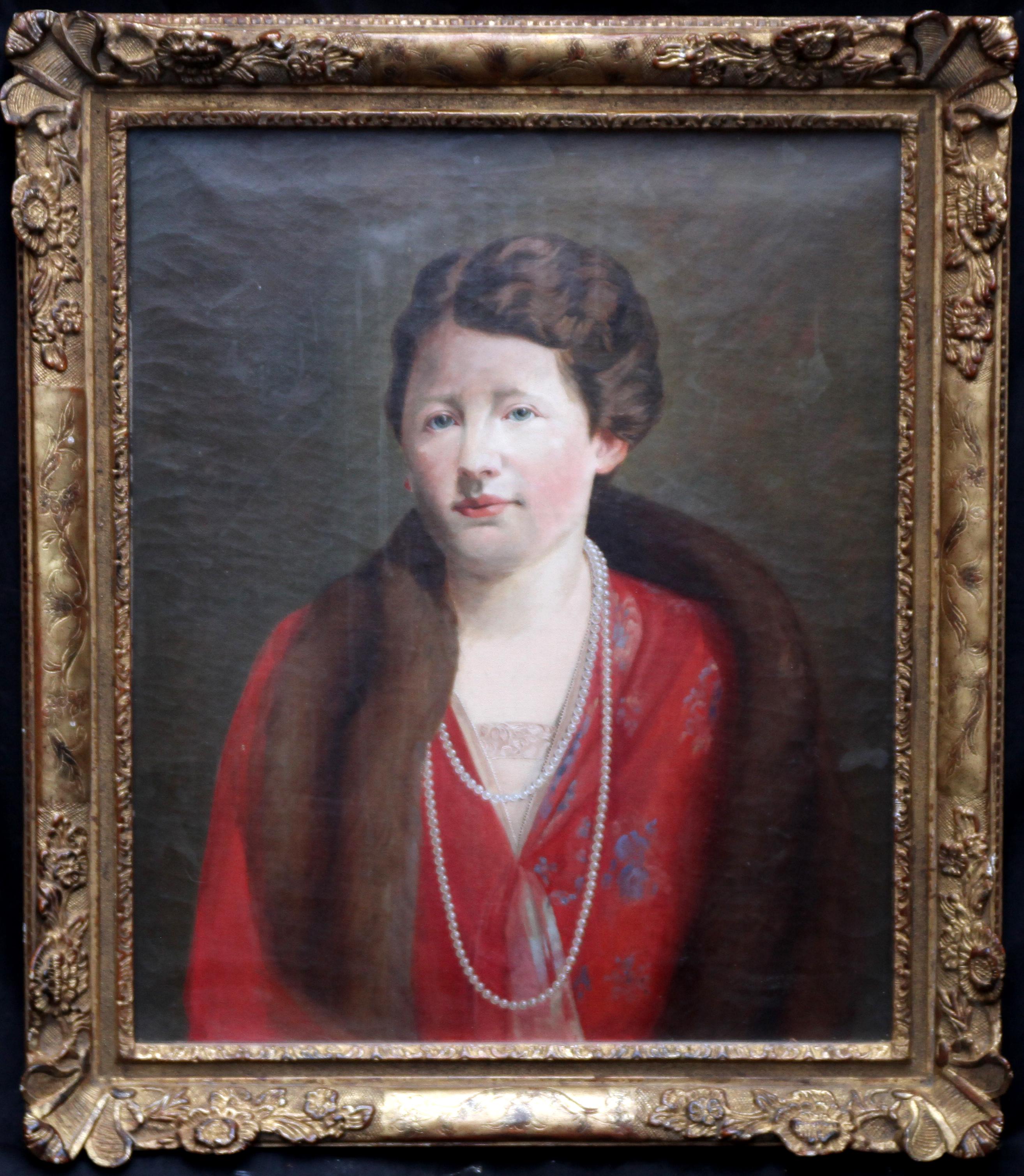 James Robert Granville Exley - Portrait of Elizabeth Exley - British ...