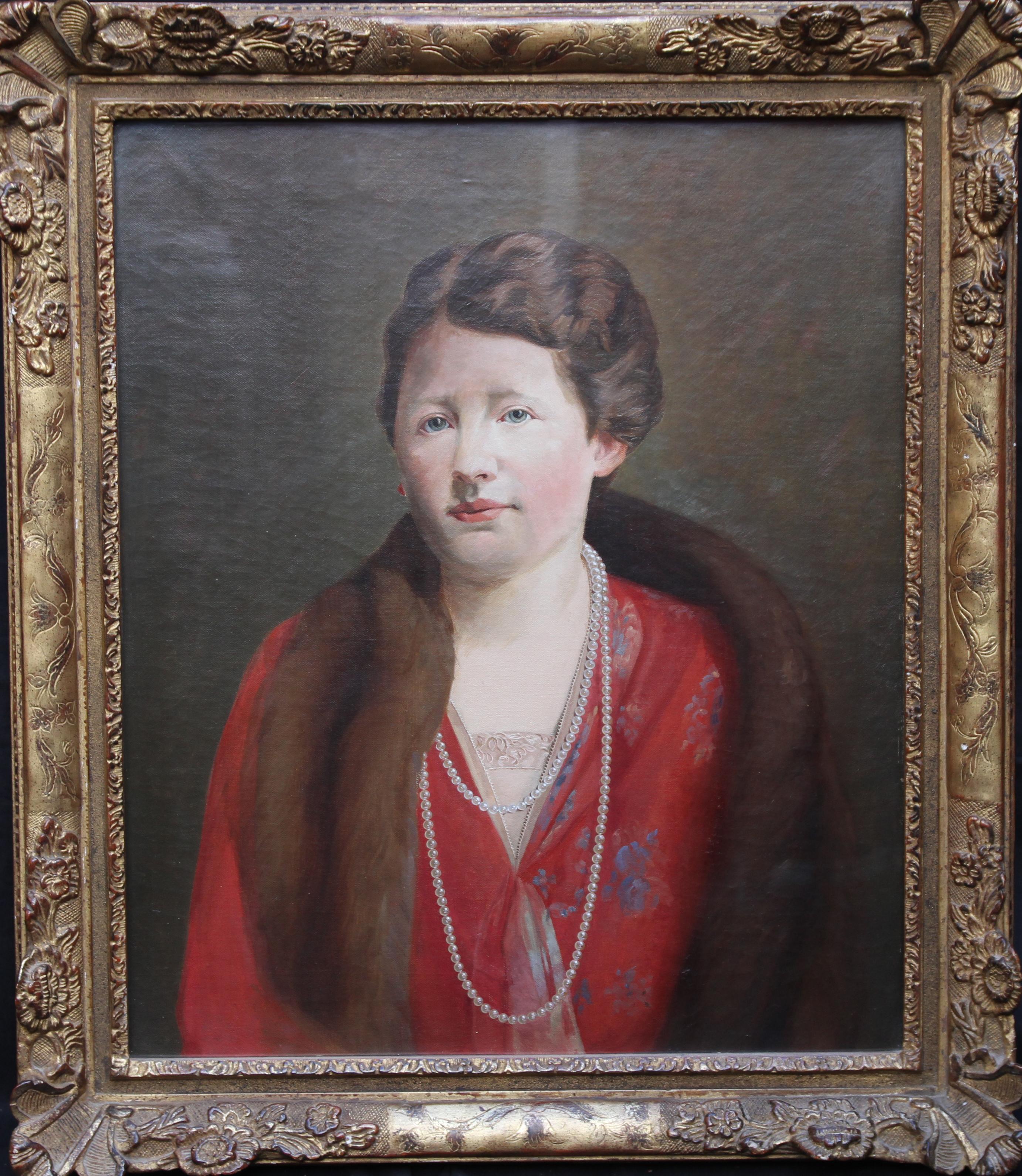 James Robert Granville Exley - Portrait of Elizabeth Exley - British ...