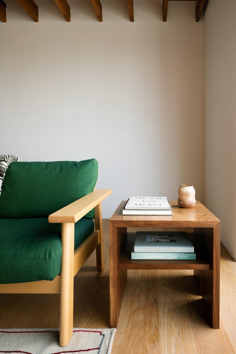 James Side Table, Solid Oak and Walnut by Lynnea Jean For Sale at 1stDibs