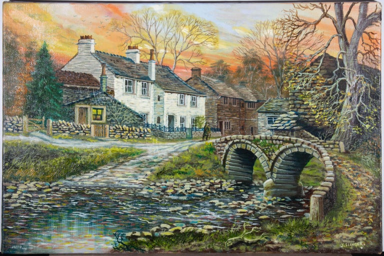 James Slinger - James Slinger - 20th Century Oil, Stream at Wycoller ...