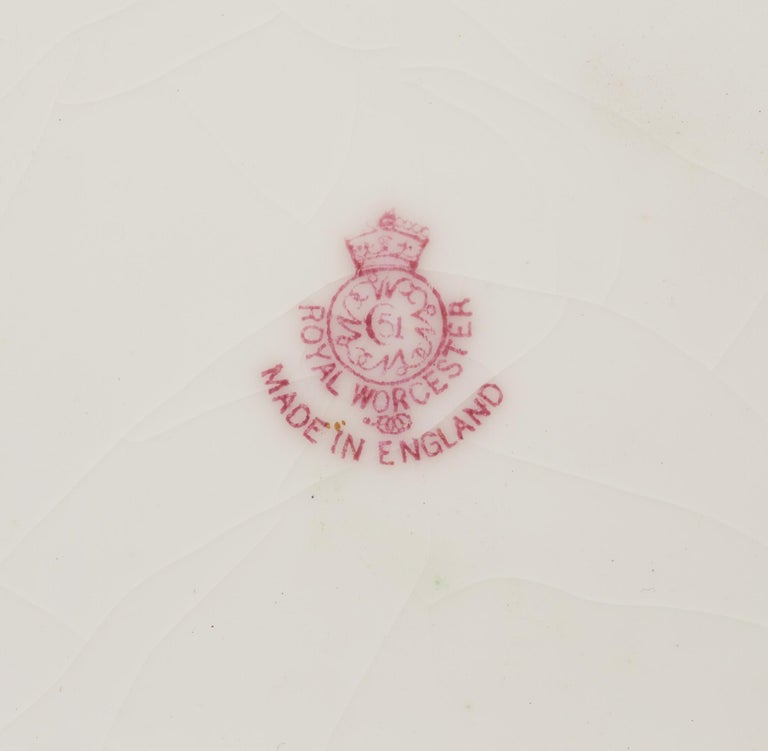 James Stinton Royal Worcester Castle of Doune Hand Painted Cabinet ...