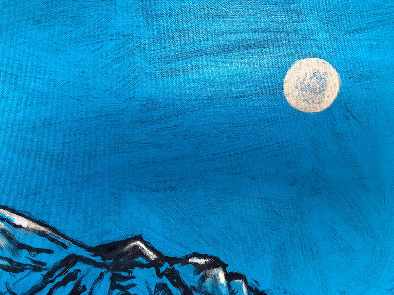 James Strombotne, Acrylic on Canvas Painting, Titled "Night Passage ...