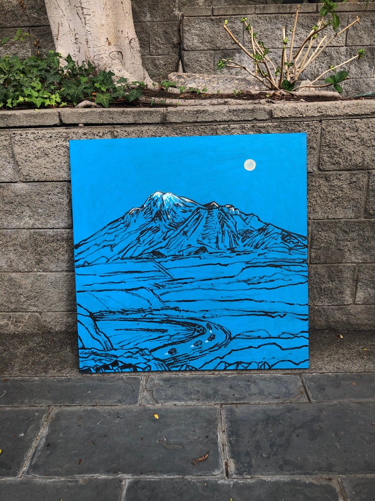 James Strombotne, Acrylic on Canvas Painting, Titled "Night Passage ...