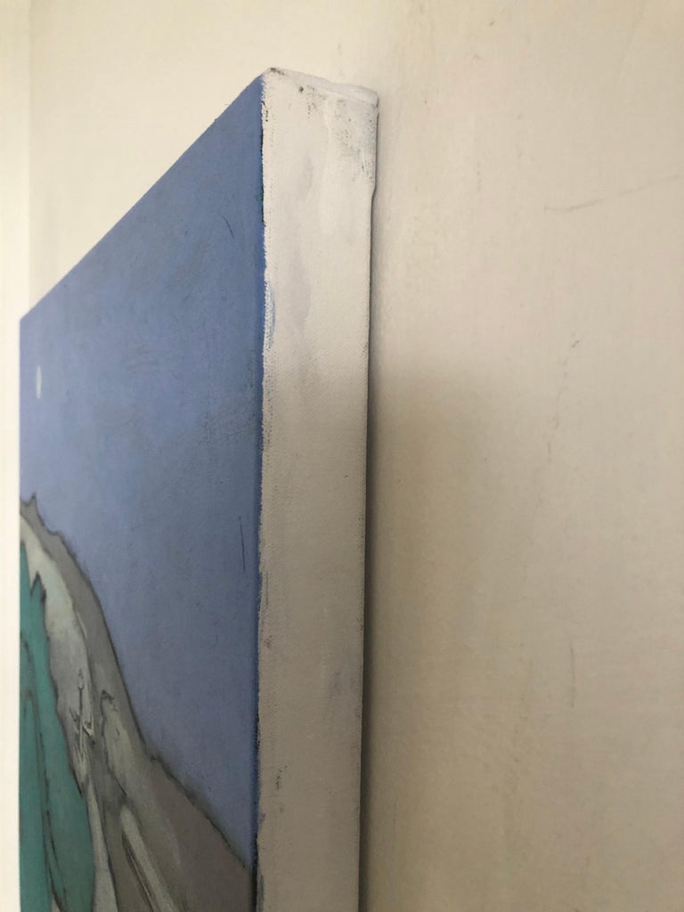 James Strombotne "Moon Light Landscape” Acrylic on Canvas Painting For ...