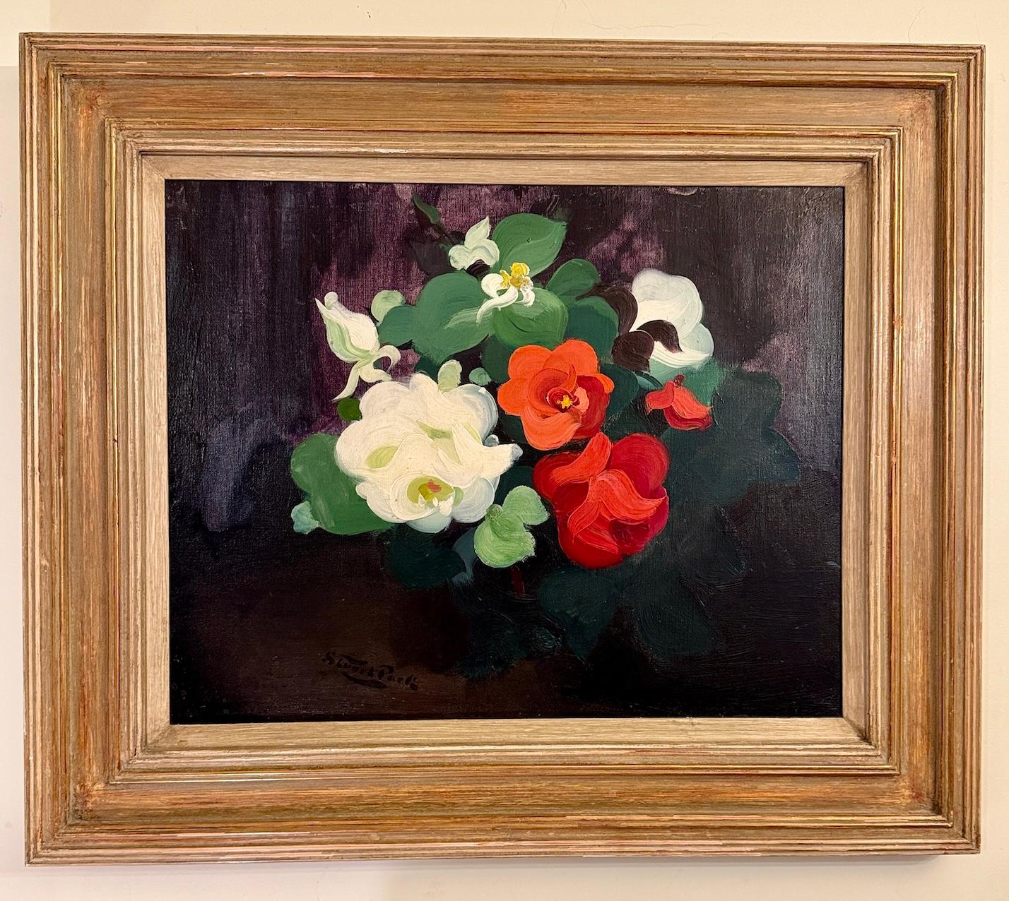 James Stuart Park - Scottish Impressionist still life of flowers, Red ...