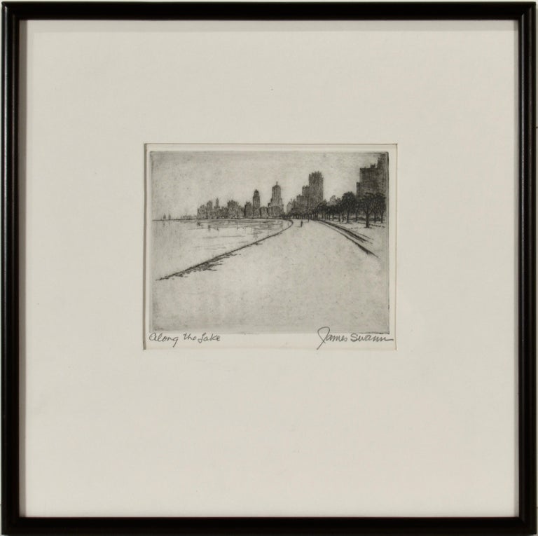 James Swann - Along the Lake (Lake Michigan, Chicago) For Sale at 1stDibs