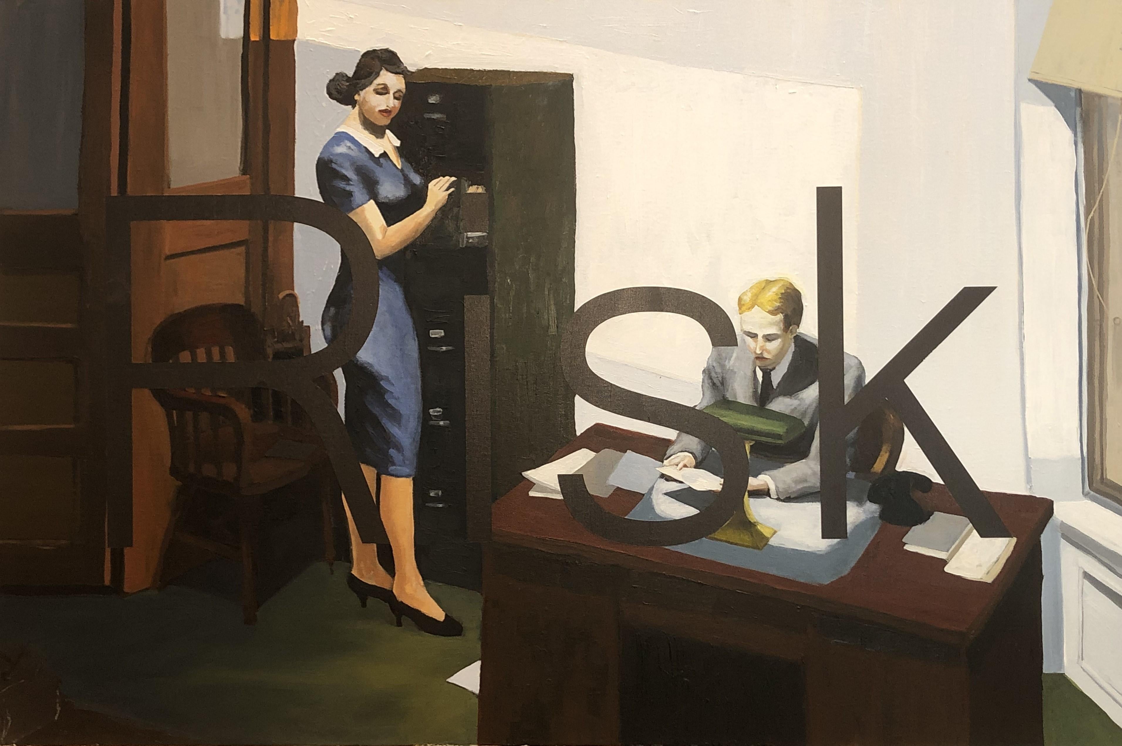 James Volkert - James Volkert, Risk: After Hopper, Framed at 1stDibs