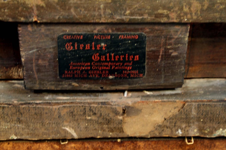 James Webb 19th Century Oil Painting on Board Ship at Sea Framed For ...