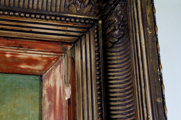 James Webb 19th Century Oil Painting on Board Ship at Sea Framed For ...