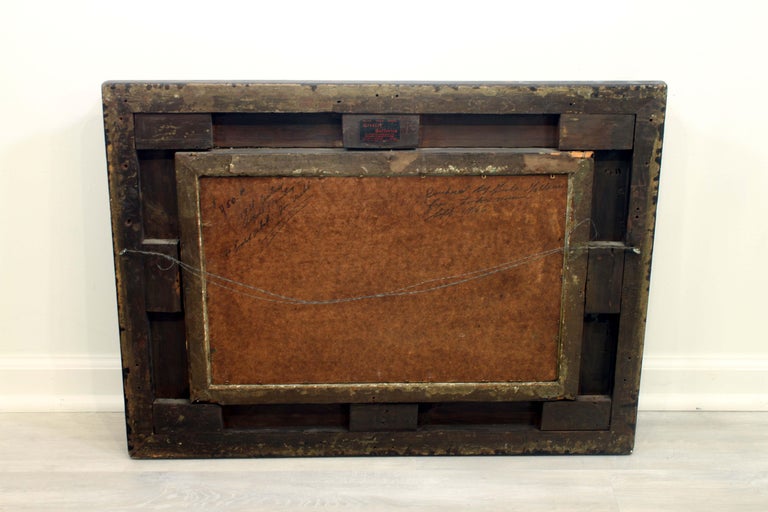 James Webb 19th Century Oil Painting on Board Ship at Sea Framed For ...