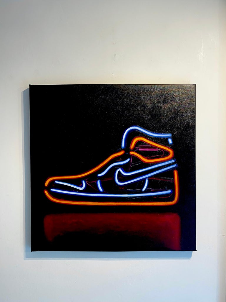 James Zamora - Neon Nike - trainer hyper realism photo realistic modern ...