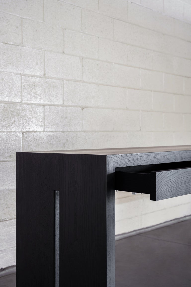 Jameson Console Table, Solid Ebonized Ash by Lynnea Jean For Sale at ...
