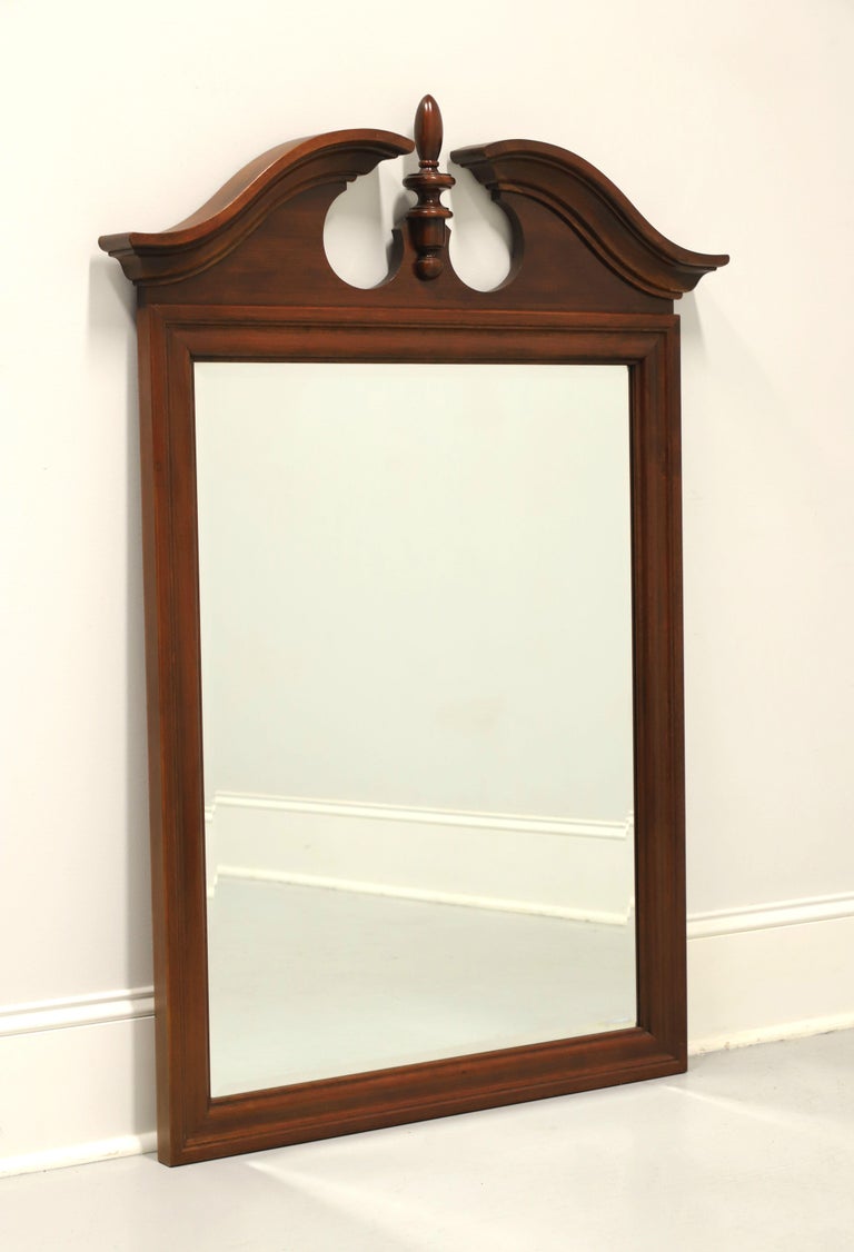 JAMESTOWN STERLING Cherry Chippendale Wall Mirror For Sale at 1stDibs