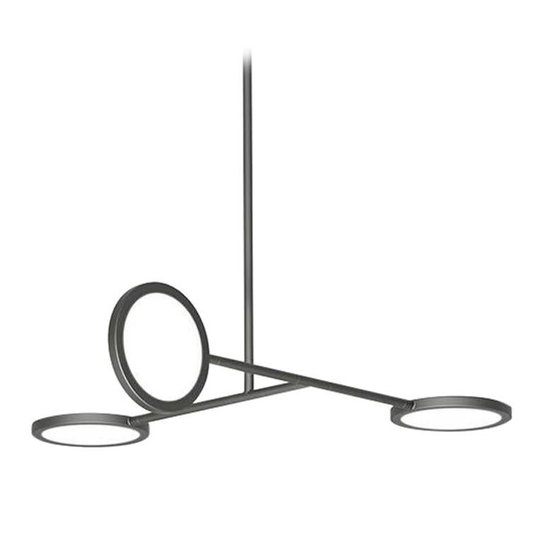 Jamie Grey Discus Pendant 3 in Satin Blackened Brass For Sale at 1stDibs